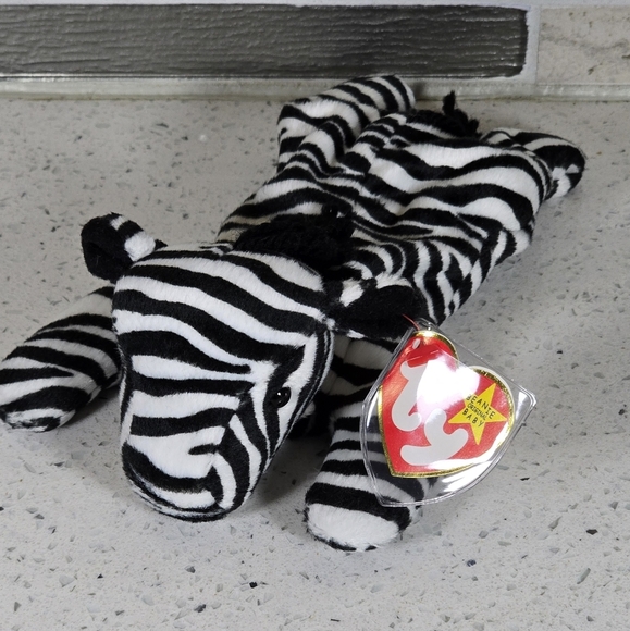 Ty | Toys | Ty Ziggy Black And White Zebra Plush Toy | Poshmark